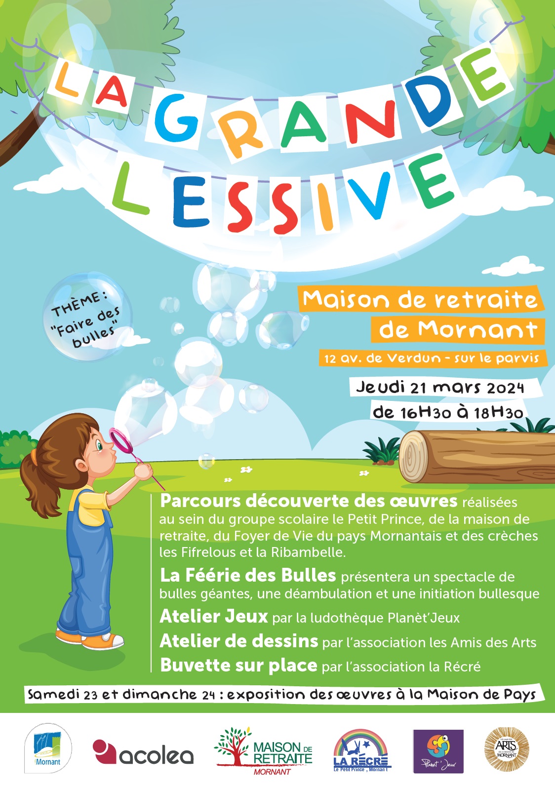 Ville de Mornant (Rhône), Site Officiel - La Grande Lessive Jeudi 21 mars